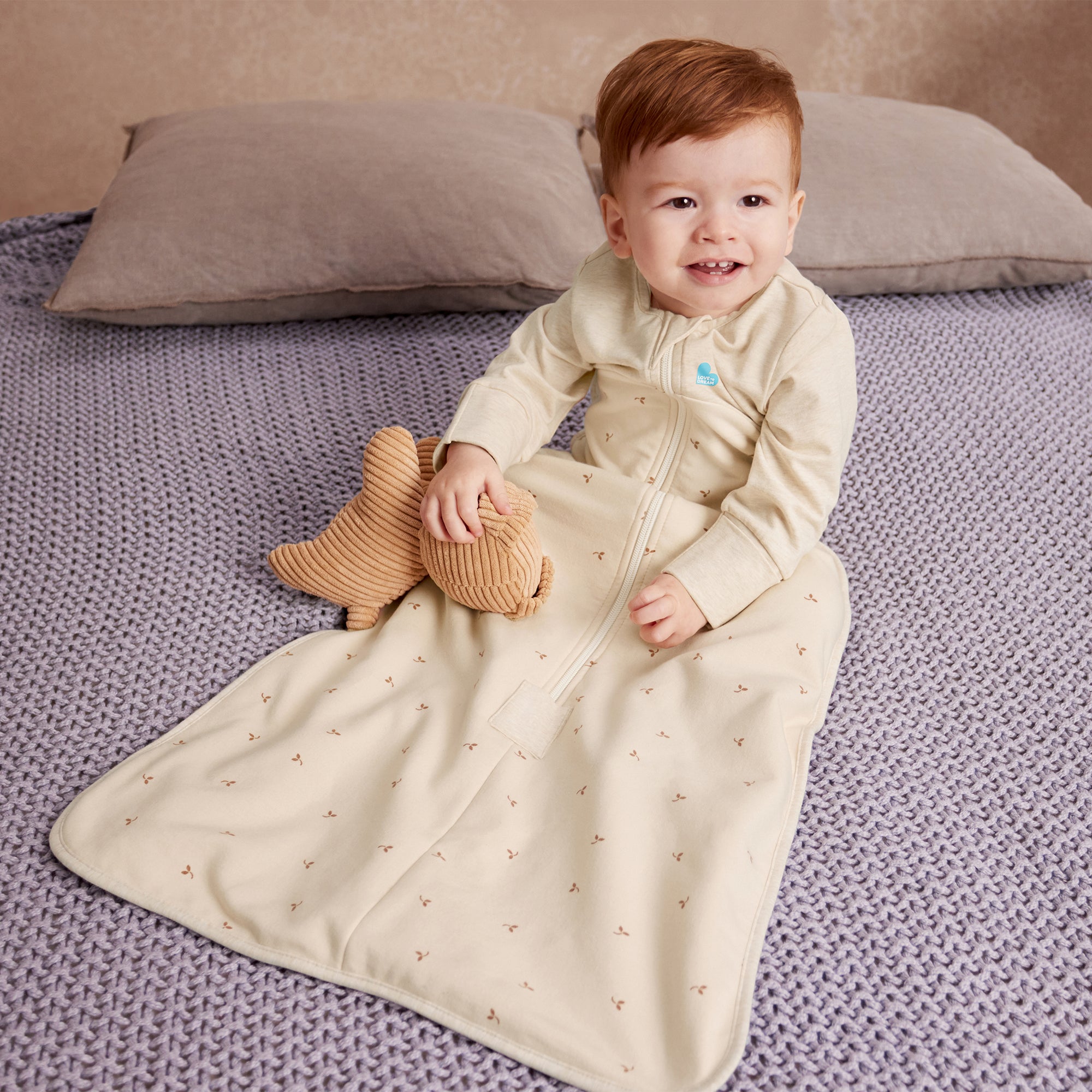 Love To Dream Sleep Suit 1.5 tog Stretch Cotton Fleece Twigs